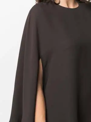 Valentino Garavani Silk Cape Dress