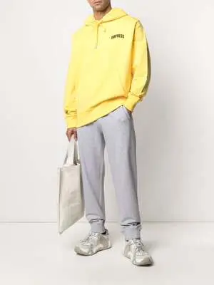 Helmut Lang Slogan-print Cotton Hoodie