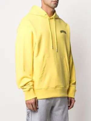 Helmut Lang Slogan-print Cotton Hoodie