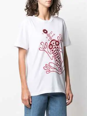 10 CORSO COMO Frog Print T-shirt - White