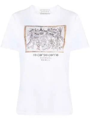 10 Corso Como Round Neck T-shirts For Women