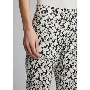 Akris Franca Magnolia-print Cotton Ankle Pants