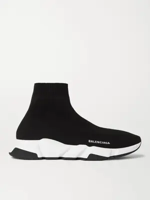 Balenciaga Speed Stretch-knit Slip-on Sneakers