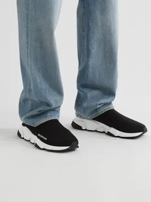 Balenciaga Speed Stretch-knit Slip-on Sneakers