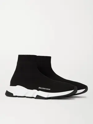 Balenciaga Speed Stretch-knit Slip-on Sneakers