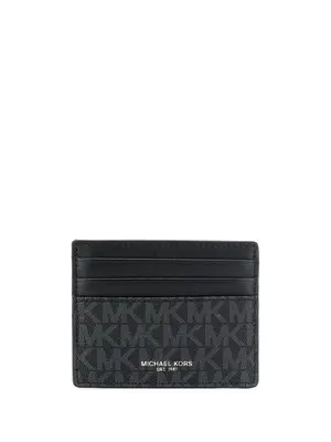 Michael Kors Logo Print Cardholder - Black