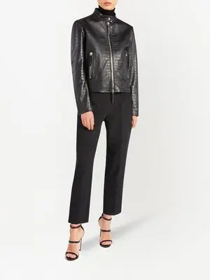GIUSEPPE ZANOTTI Embossed Crocodile Effect Jacket