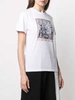 10 CORSO COMO Faces-print Cotton T-shirt
