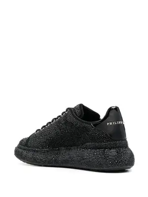 Philipp Plein Crystal-embellished Low-top Sneakers