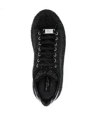 Philipp Plein Crystal-embellished Low-top Sneakers