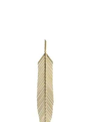 CADAR 18kt Yellow Feather Drop Earrings - Gold
