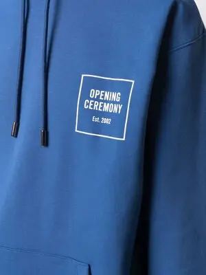 Opening Ceremony Graphic-print Hoodie - Blue