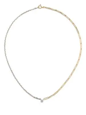 Yvonne Léon 18kt White And Yellow Gold Diamond Necklace - Silver