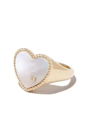 Yvonne Léon 9kt Yellow Pearl Ring - Gold