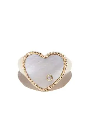 Yvonne Léon 9kt Yellow Pearl Ring