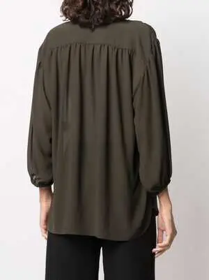 BLANCA VITA Begonia Lace-up Blouse
