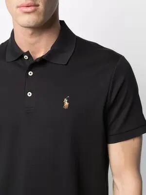 Polo Ralph Lauren Jersey Polo Shirt - Black
