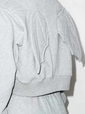 Natasha Zinko Wings Detail Cropped Sweatshirt