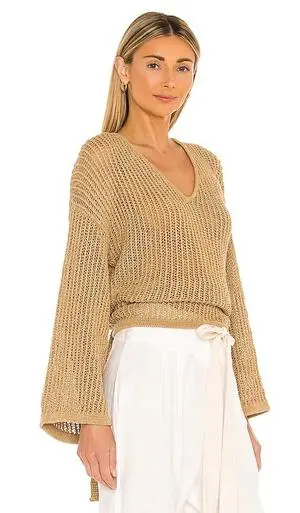 Cult Gaia Catherine Hoodie In Tan