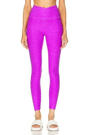 Beyond Yoga Beyond Yoga At Your Leisure Legging Vivid Plum Heather