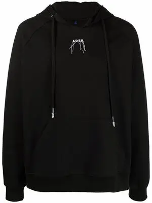 ADER ERROR Logo Embroidered Cotton-blend Hoodie