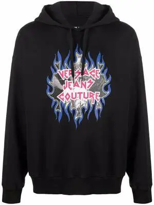 Versace Rock Logo-print Hoodie