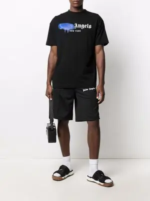 Palm Angels Logo-print Track Shorts