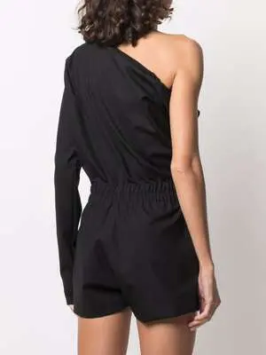 Rick Owens Asymmetric One-shoulder Playsuit