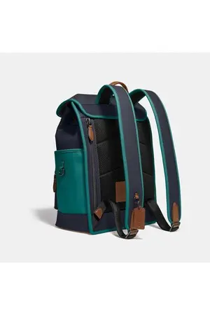 COACH League Flap Backpack In Colorblock