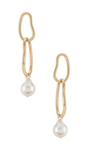 Ettika Drop Earrings - Pearl
