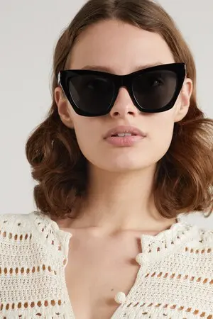 Saint Laurent Kate Cat-eye Acetate Sunglasses