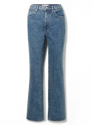 SLVRLAKE London Crop High-rise Straight-leg Jeans