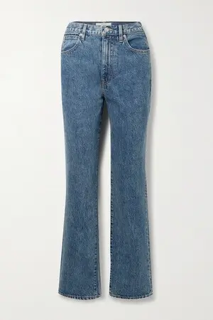SLVRLAKE London Crop High-rise Straight-leg Jeans