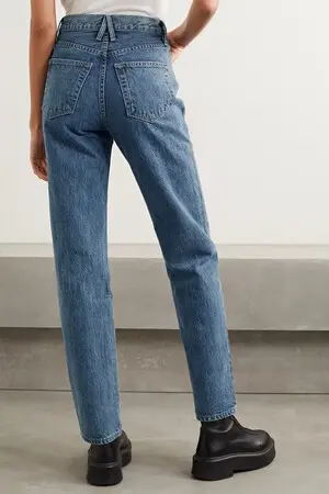 SLVRLAKE London Crop High-rise Straight-leg Jeans