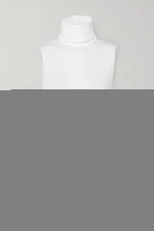 Wolford Stretch Modal-Blend Turtleneck Thong Bodysuit White