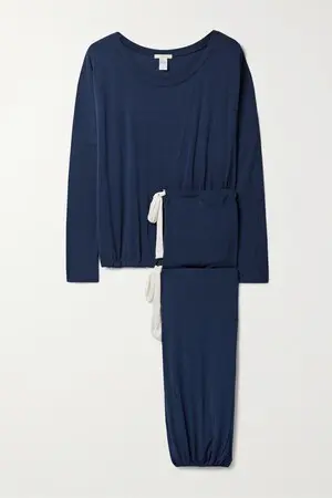 Eberjey + Net Sustain Gisele Stretch-tencel Modal Pajama Set Blue