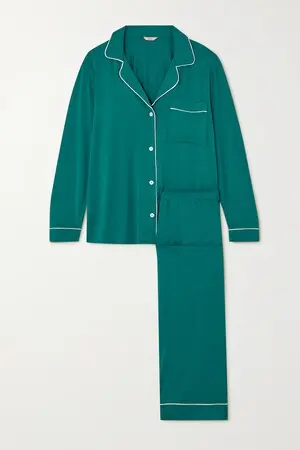 Eberjey + Net Sustain Gisele Stretch-tencel Modal Pajama Set Green