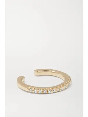 STONE AND STRAND Diamond Ear Cuff