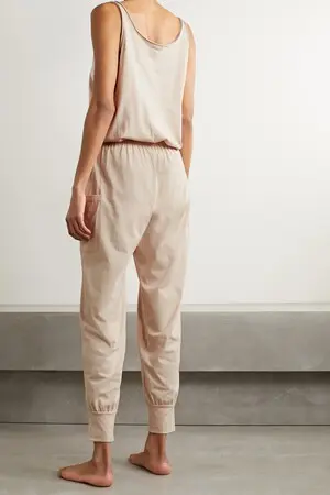 Eberjey Brie Cotton-jersey Jumpsuit