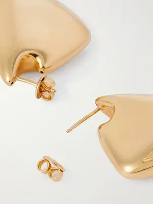 Bottega Veneta Sculptural Hoop Earrings - Gold