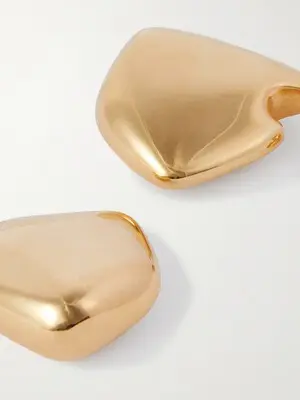 Bottega Veneta Sculptural Hoop Earrings - Gold