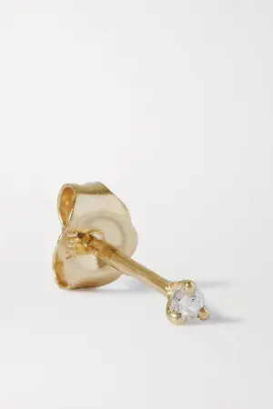 STONE AND STRAND Teeny Diamond Single Earring