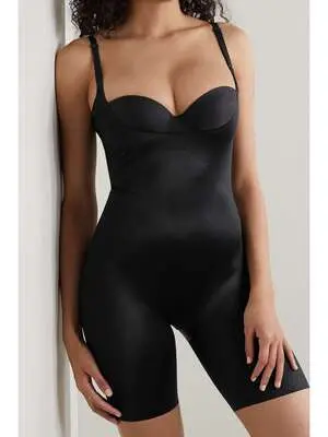 Spanx Spanxshape Invisible Open-bust Bodysuit - Black