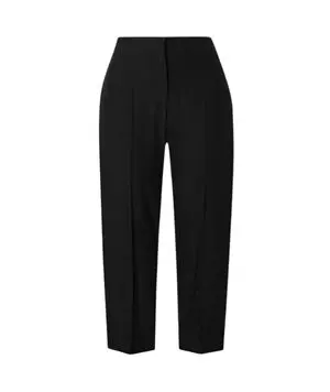 Alexander McQueen Cropped Straight-leg Pants - Black
