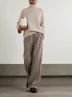 Brunello Cucinelli Cashmere Turtleneck Sweater - Neutrals