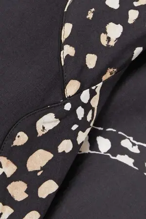 Desmond & Dempsey Net Sustain Jag Printed Organic Cotton Pajama Set