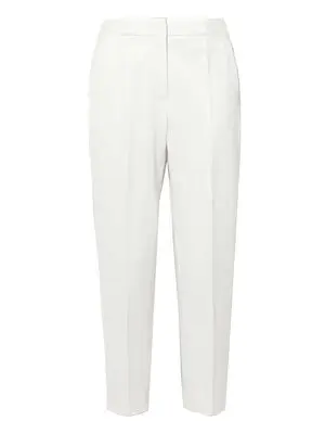 Max Mara Pegno Cady Straight-leg Pants - White