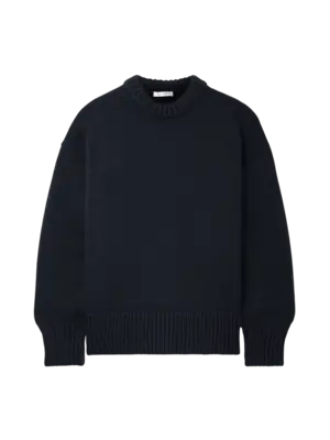 THE ROW The Row Ophelia Wool And Cashmere-Blend Sweater Navy