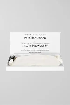 Slip Silk Eye Mask White
