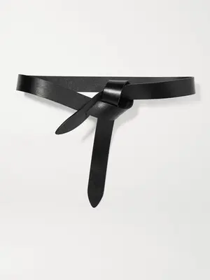 Isabel Marant Lecce Leather Wrap Belt - Black